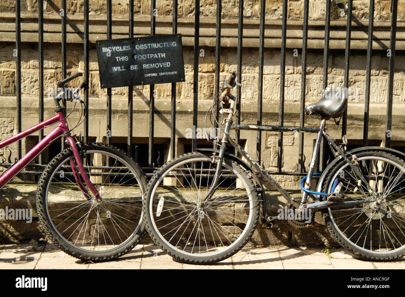 Cycles in Oxford England UK. Cycling a method of transport around this ...