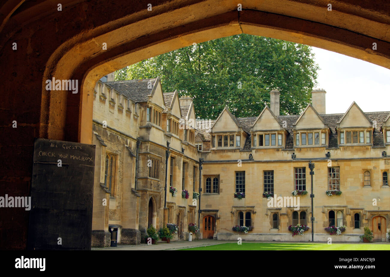 Brasenose College Oxford University Oxfordshire England UK Stock Photo ...