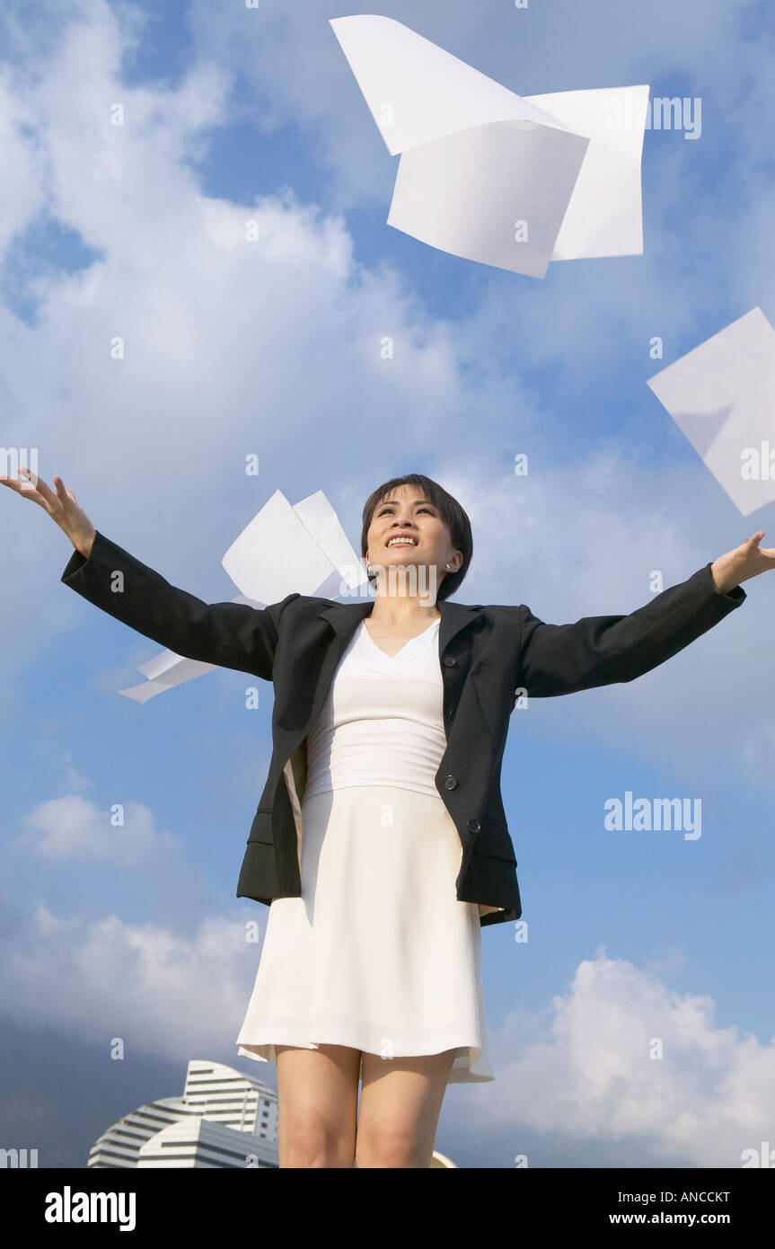 Korean businesswoman floating hi-res stock photography and images - Alamy