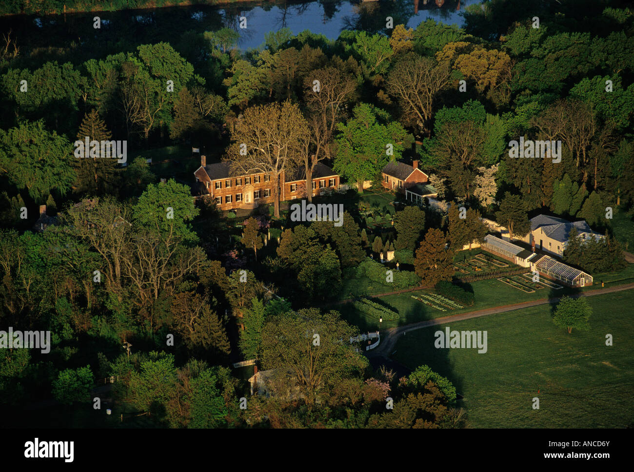 Aerial, Fredericksburg, Chatham Manor, Union Forces Headquarters ...
