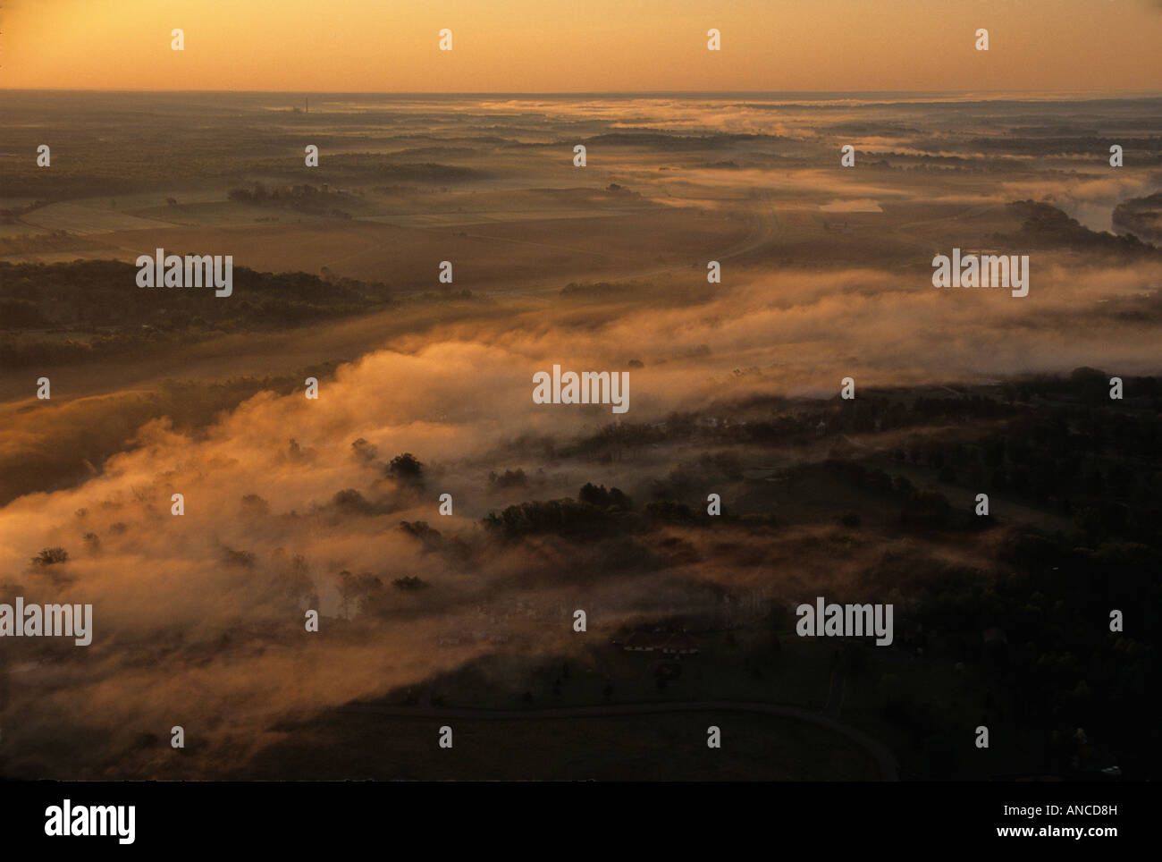 Aerial, Hallowed Ground, Virginia, Rappahannock River, Fredericksburg ...