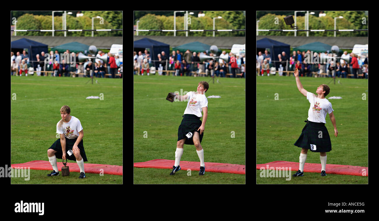 Scottish man weight throw hi-res stock photography and images - Alamy
