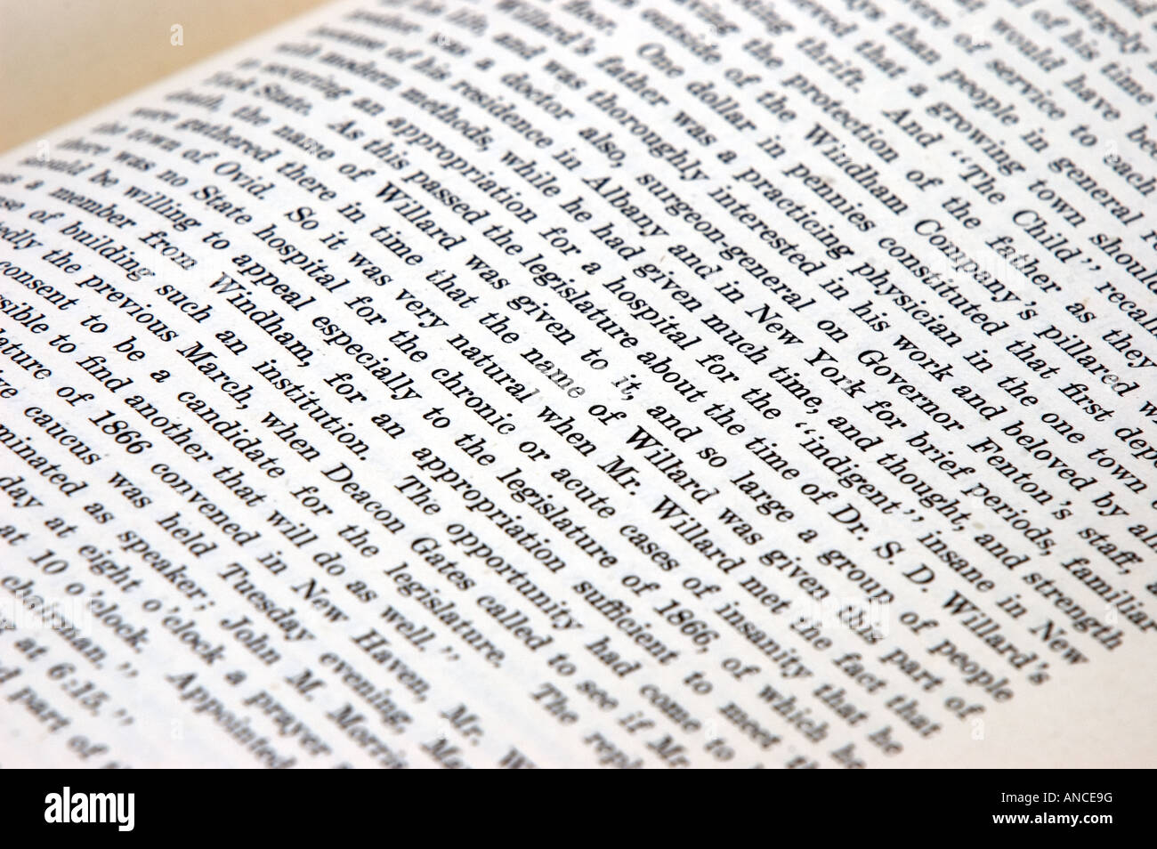 A page from a book Stock Photo - Alamy