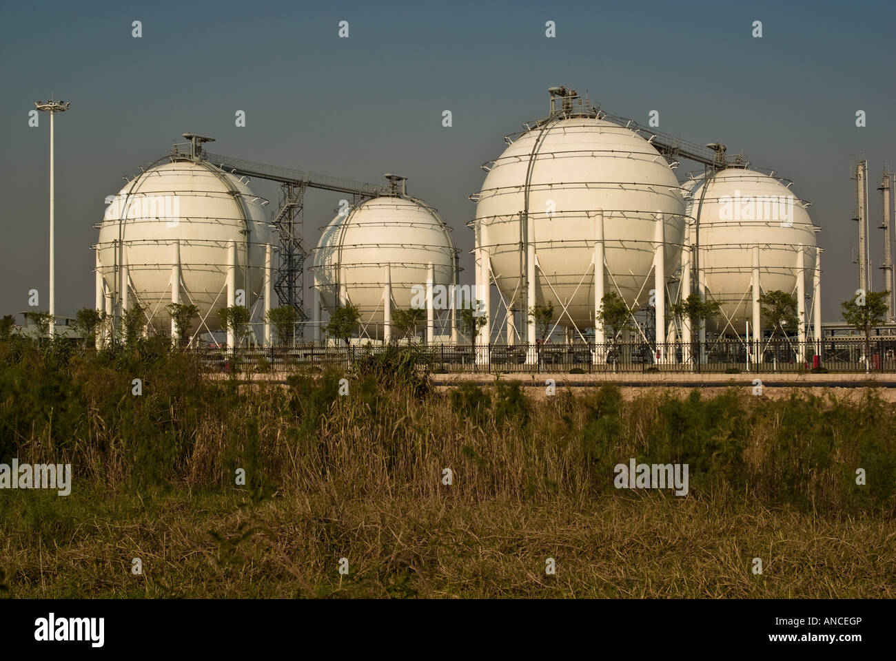 CNOOC Oil Tank Stock Photo - Alamy