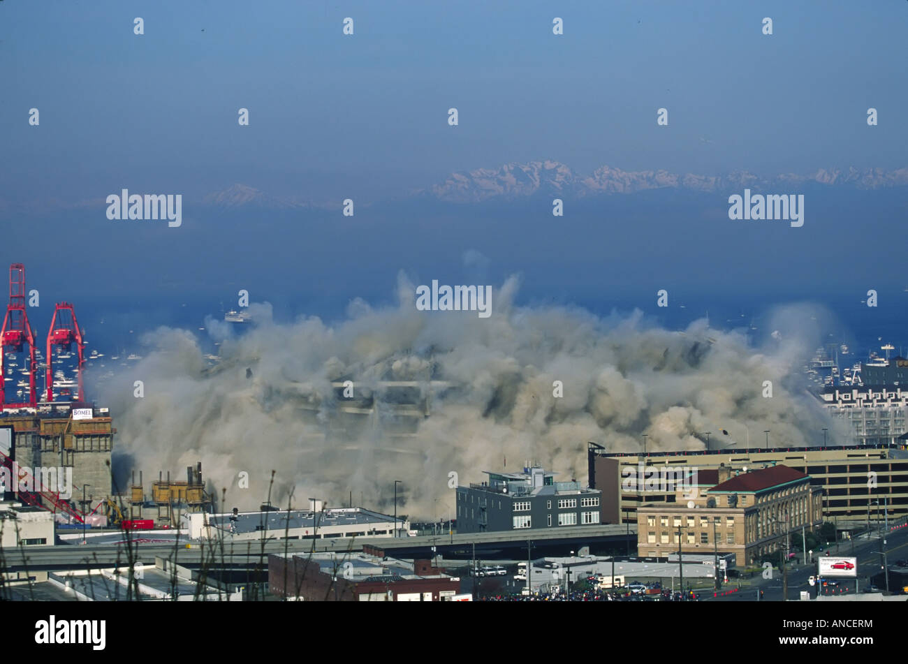 Washington, Seattle. The sixth in a series of images of the implosion ...