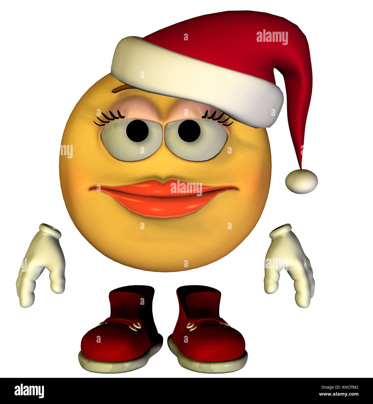 Santa Claus Smiley Stock Photo - Alamy