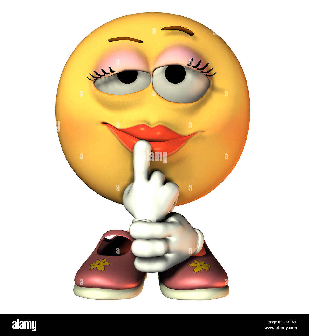 please quiet smiley Stock Photo - Alamy