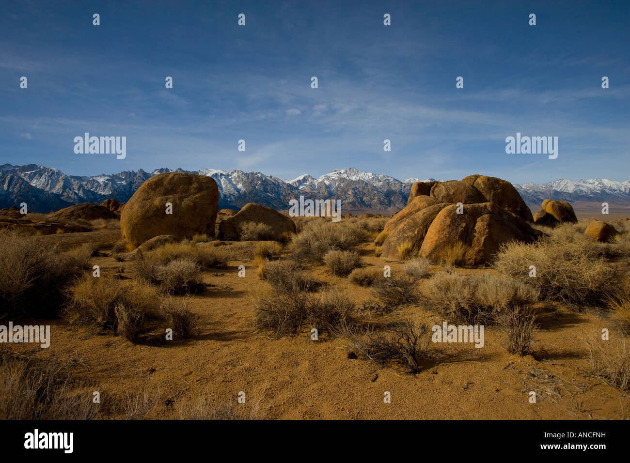 Alabama Hills and Mt Whitney Stock Photo - Alamy