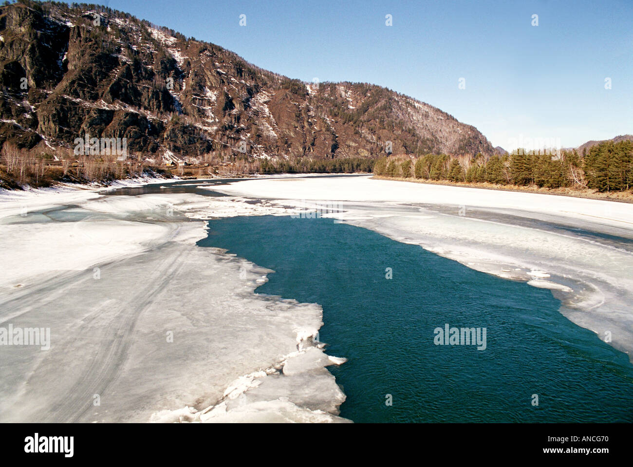 Altai landscape river katun hi-res stock photography and images - Alamy
