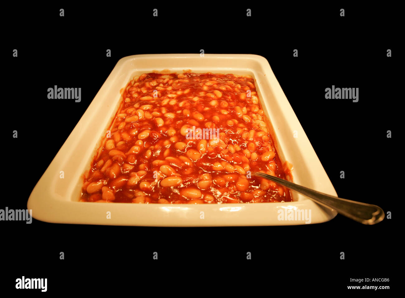 beans typical English breakfast barbecue colored coloured glazed plates ...