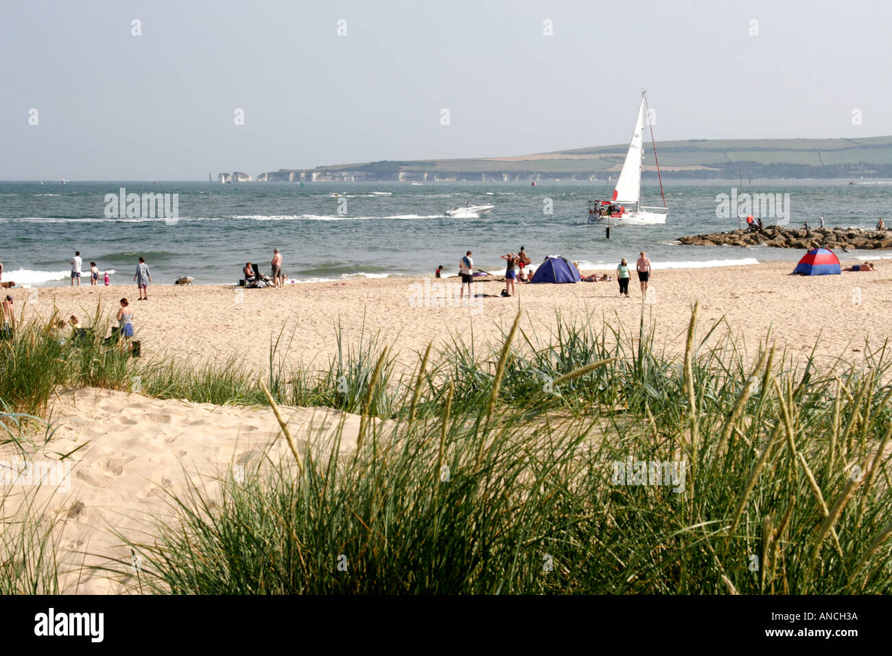 Sandbanks beach, Poole, Dorset, England, UK Stock Photo - Alamy