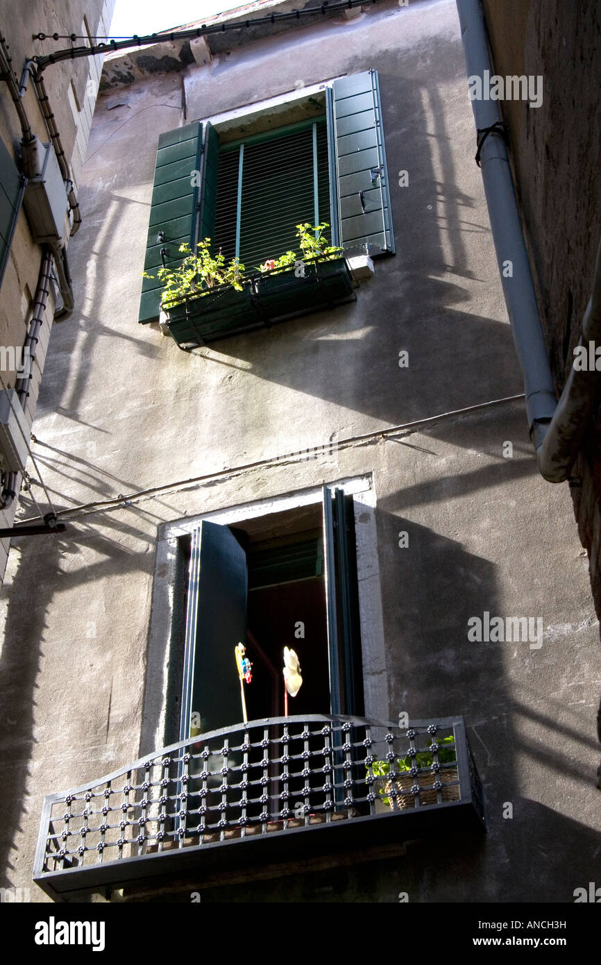 Windmills & Shutters, Venice Stock Photo - Alamy