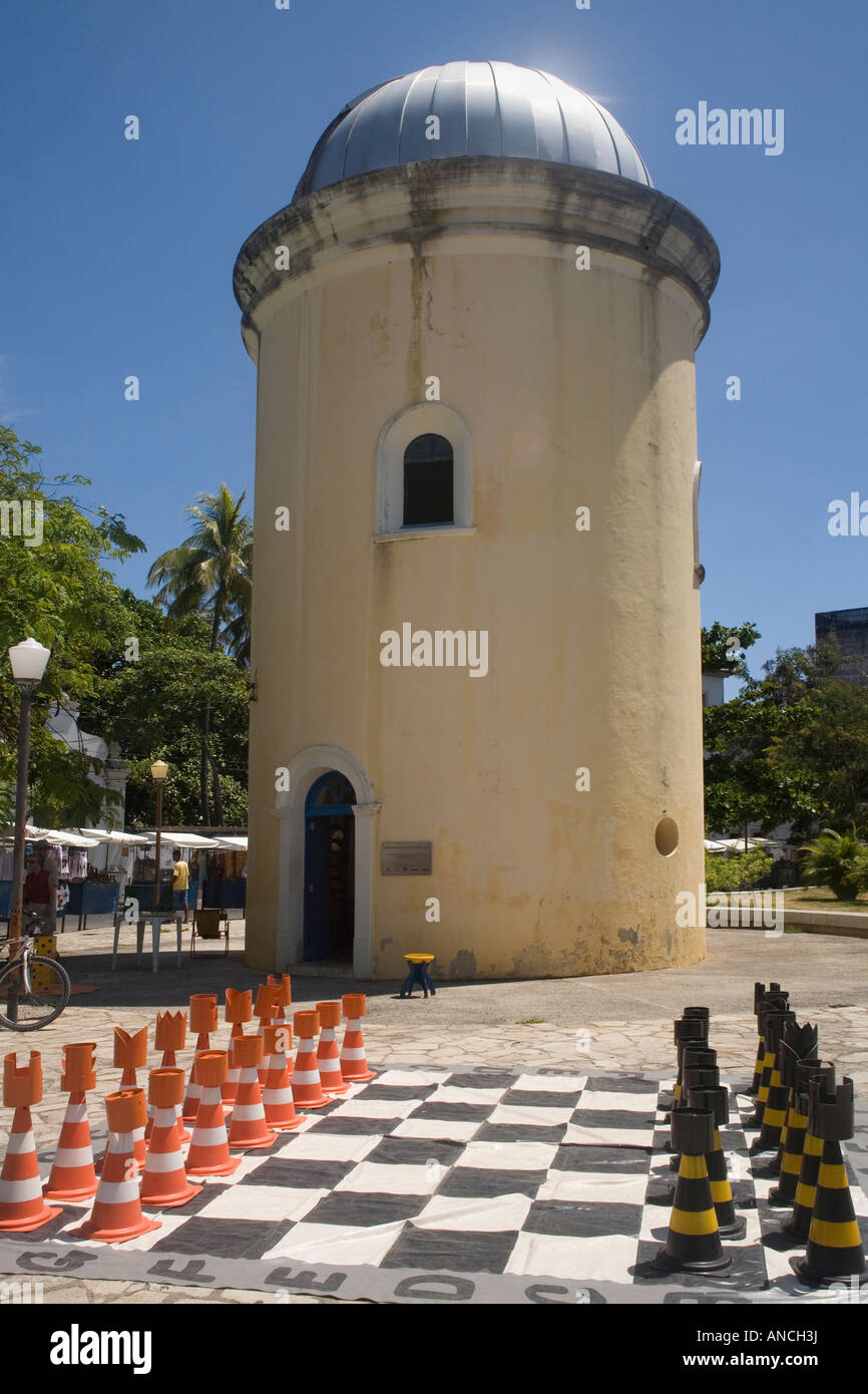 Brazil Pernambuco Olinda Observatory & chessmen Stock Photo - Alamy