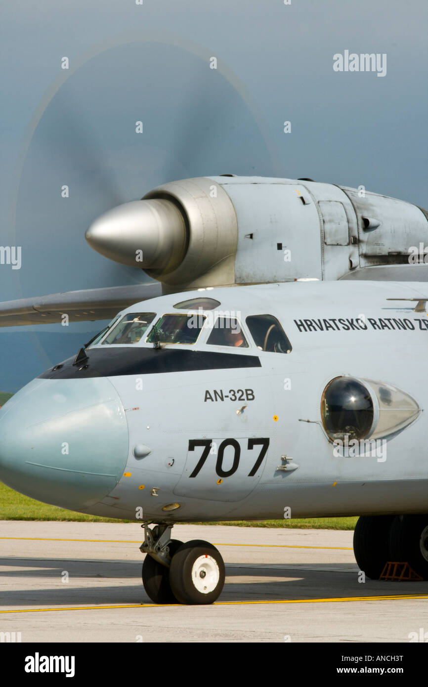 Croatian Air Force An-32B transport aircraft "707 Stock Photo - Alamy