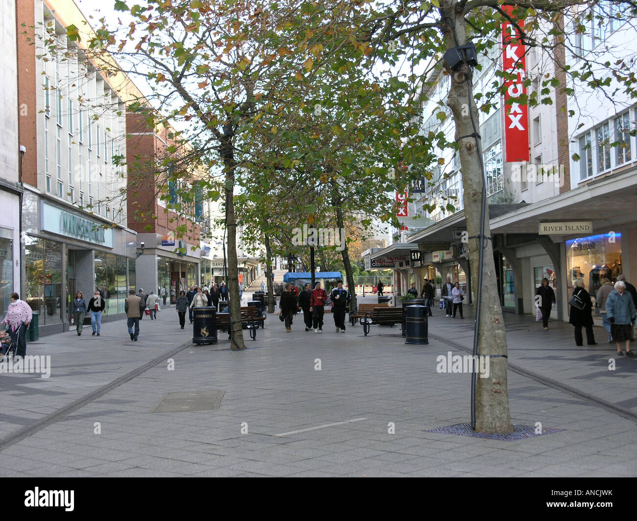 Swansea regional shopping centre for South West Wales Stock Photo - Alamy