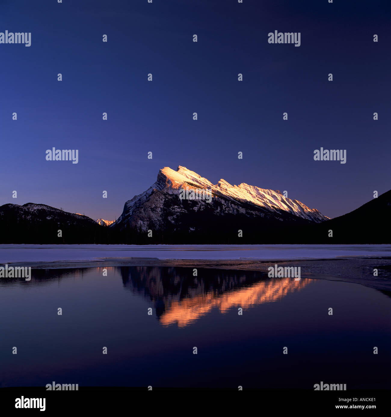 Mount Rundle and Vermilion Lakes/ Vermillion Lakes, Banff National Park ...