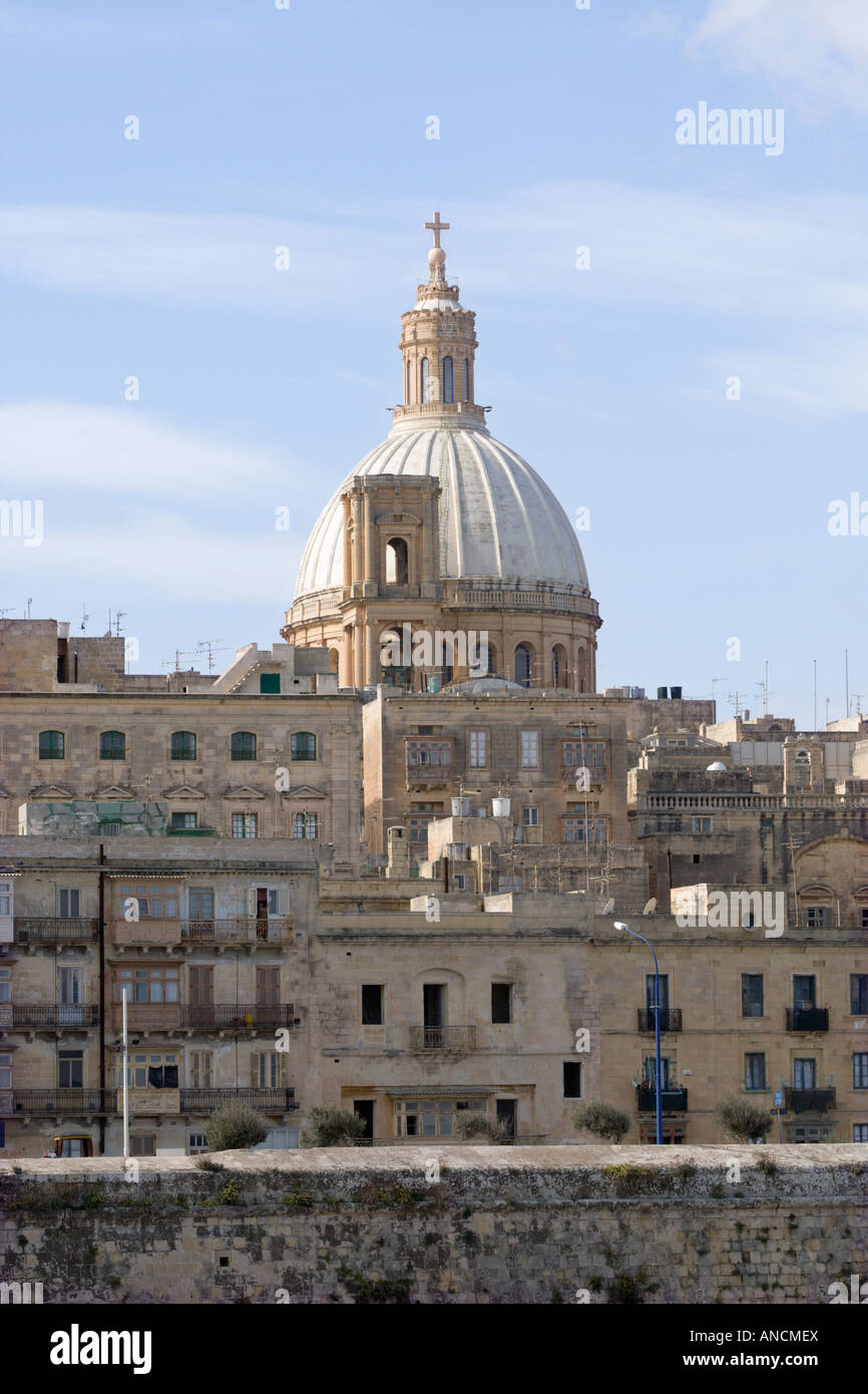 Cathedral dome in Valletta, Malta Stock Photo - Alamy