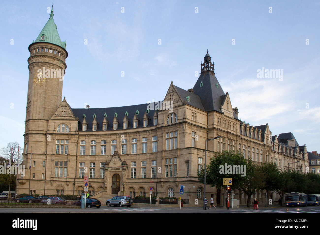 Luxembourg state savings bank spuerkees in Luxembourg city, Grand Duchy ...