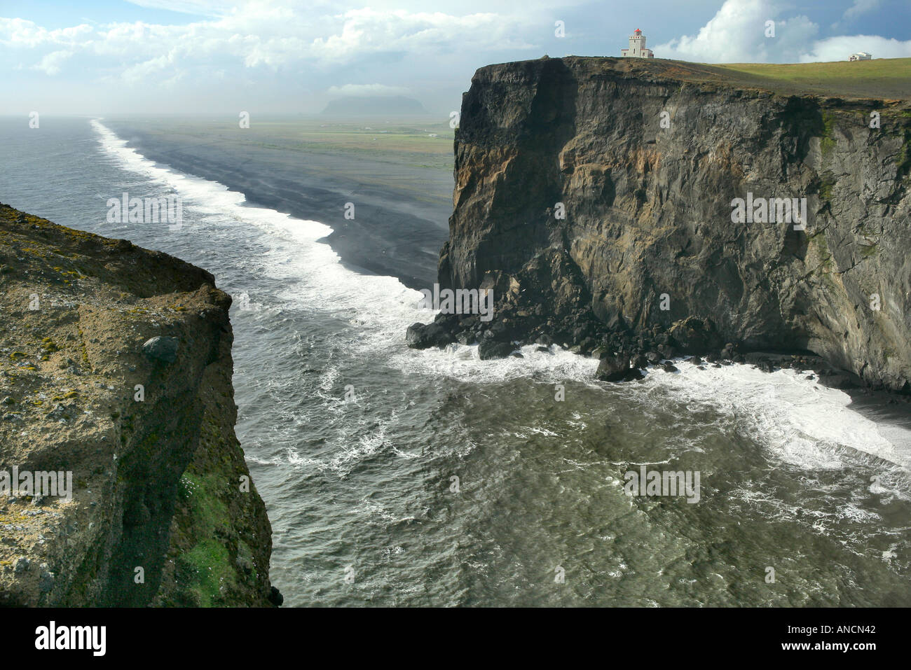 Basaltic Sea Cliffs Dyrholaey Iceland Stock Photo - Alamy