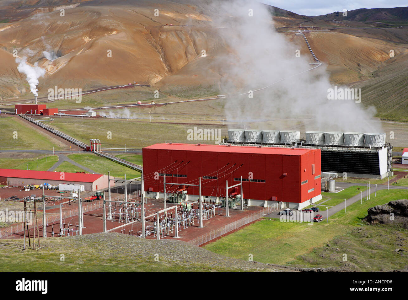 Krafla Geothermal Power Plant Iceland Stock Photo - Alamy