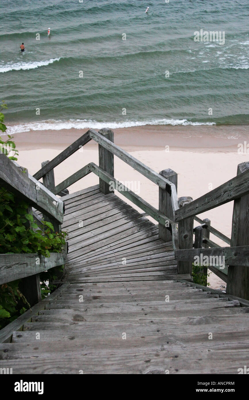 Michigan stairs steps stairway hi-res stock photography and images - Alamy
