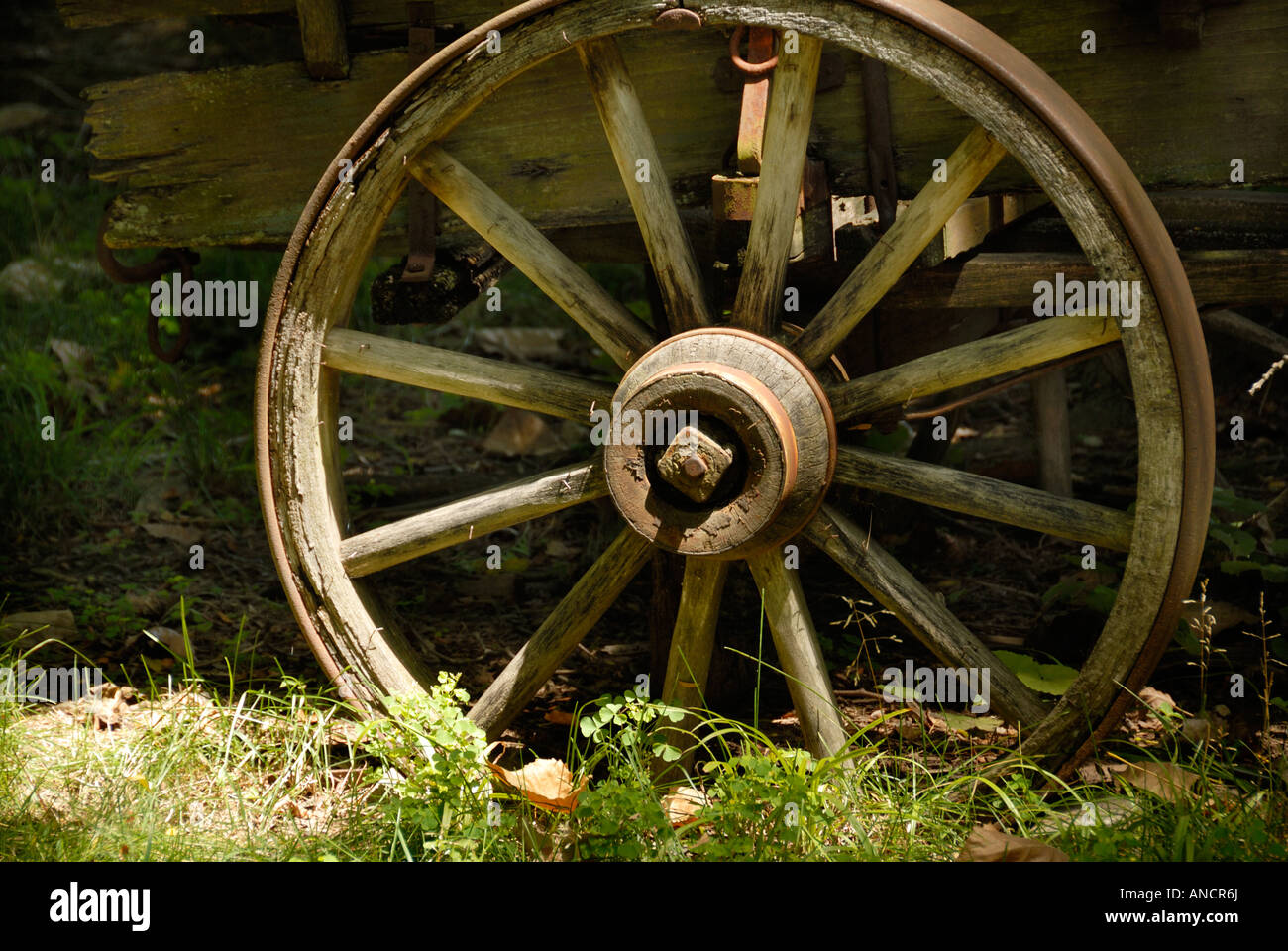 Old Wagon Wheel Stock Photo - Alamy