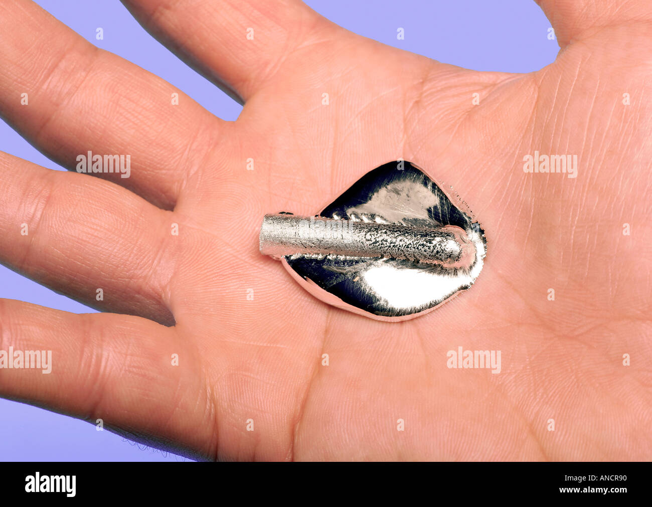 Gallium Melting In Hand