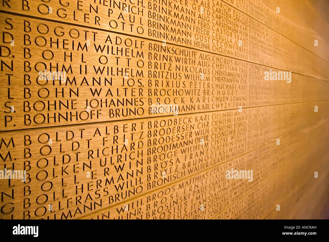 Names of German soldiers killed at Ypres carved in oak panels at ...