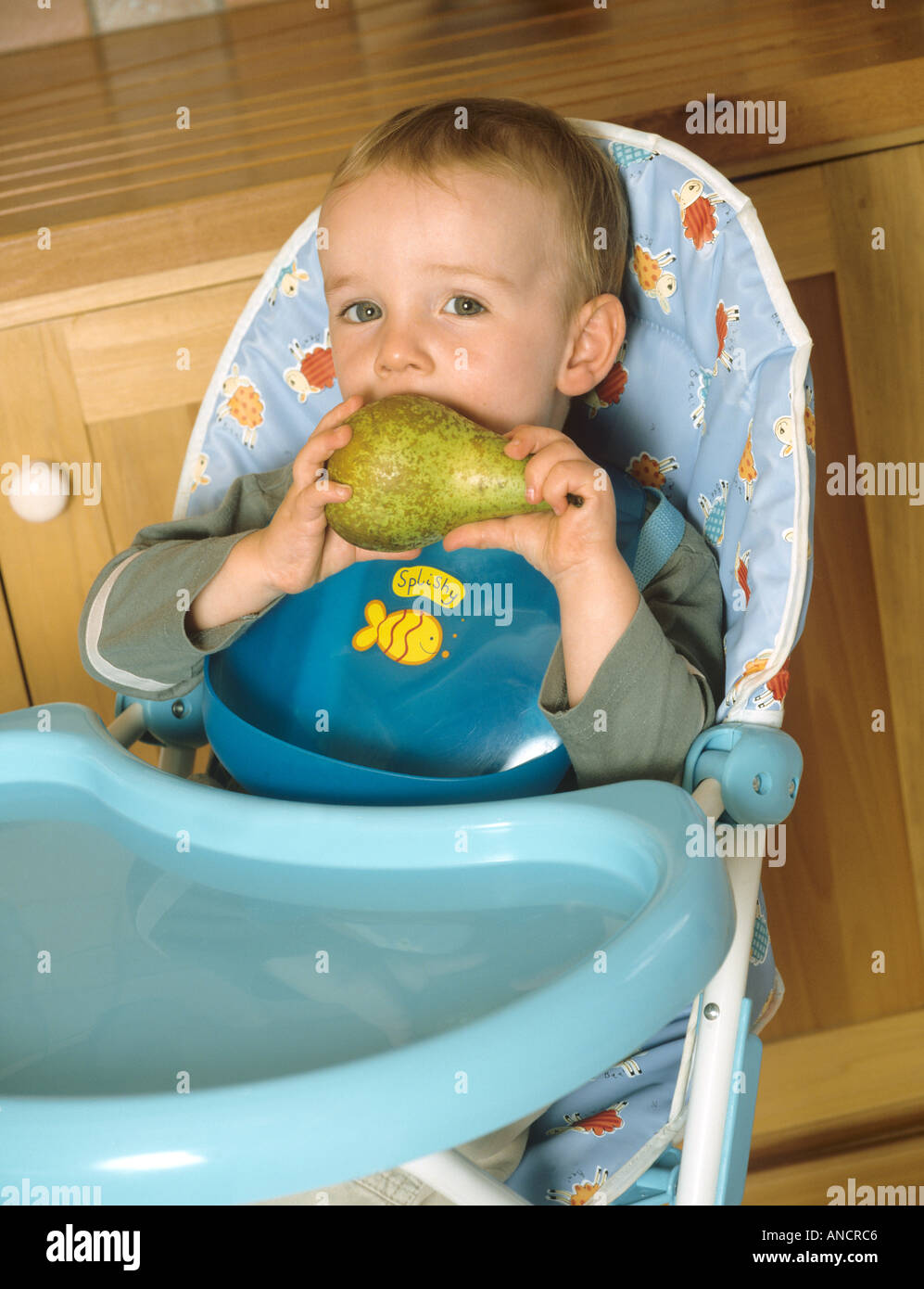 Boy eating a pear hi-res stock photography and images - Alamy