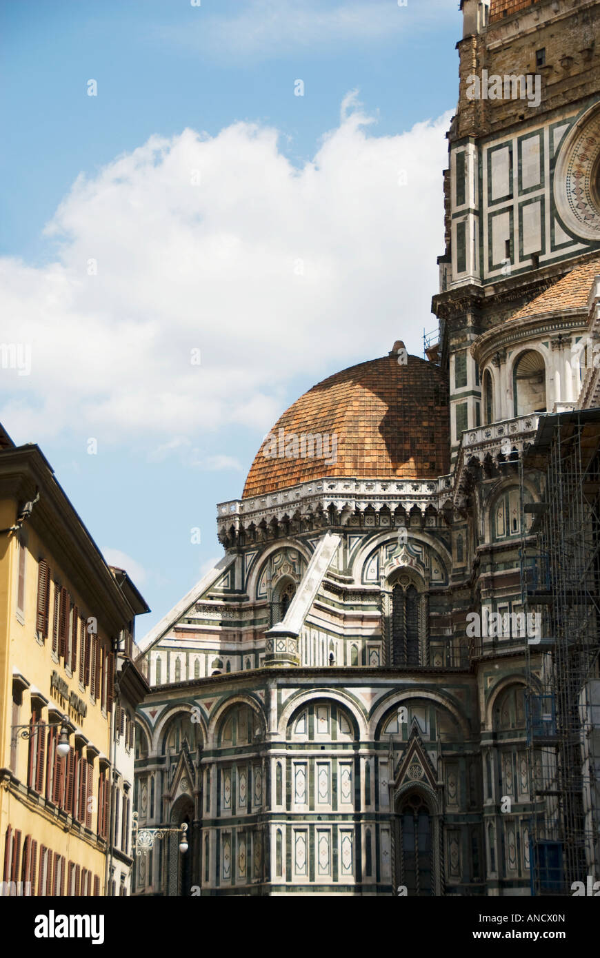 The design of the architecture at the Duomo in Florence Italy Stock ...