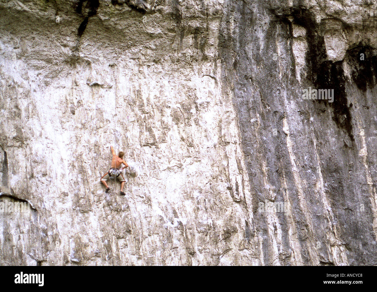 Rock Climber Malham Cove Yorkshire Dales UK Stock Photo - Alamy