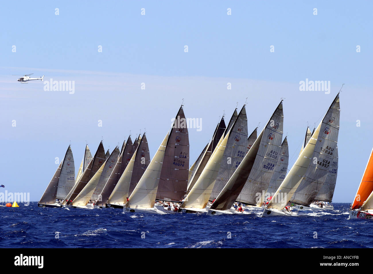 Crews preparing yachts hi-res stock photography and images - Alamy