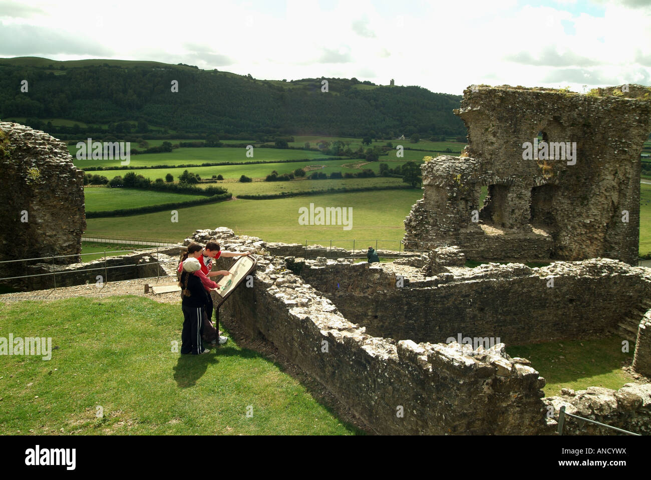 Dryslwyn Castle Tywi Valley Stock Photo - Alamy