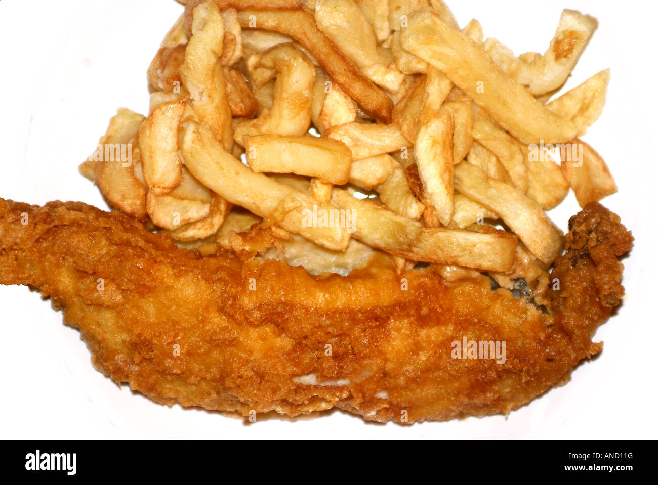 A plate of Cod and Chips Stock Photo - Alamy
