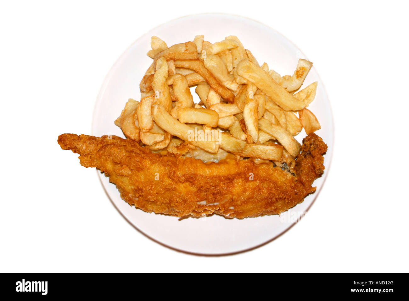 A plate of Cod and Chips Stock Photo - Alamy