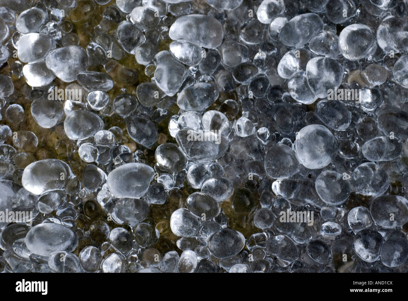 Bubbly ice crystals Stock Photo - Alamy