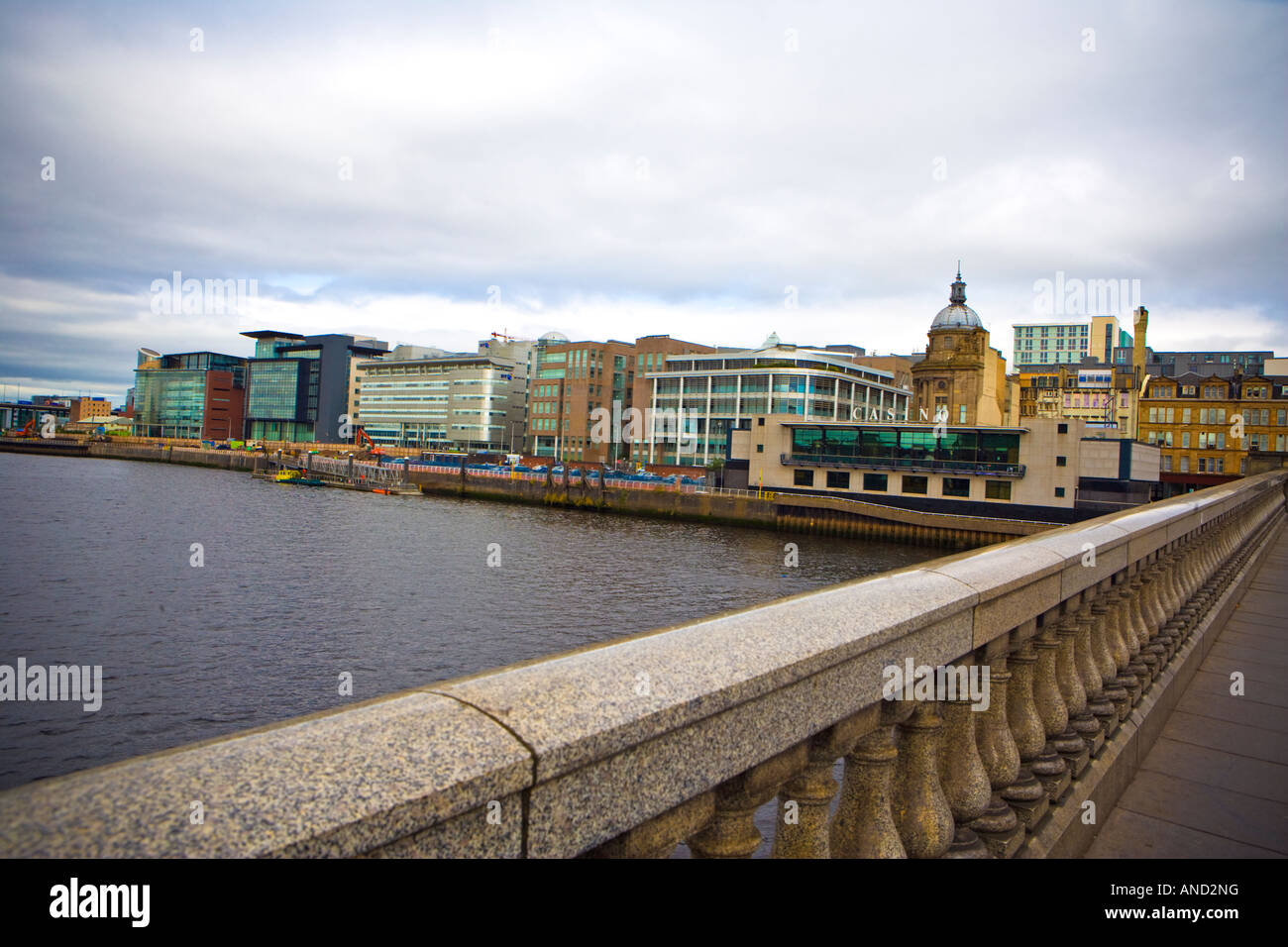 RIVER CLYDE AND WATERFRONT GLASGOW SCOTLAND Stock Photo - Alamy
