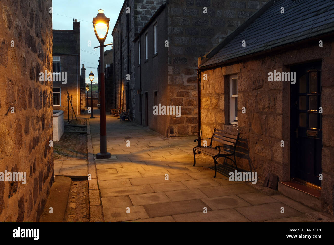 The former fishing village of Footdee, known locally as 'Fittie' which ...