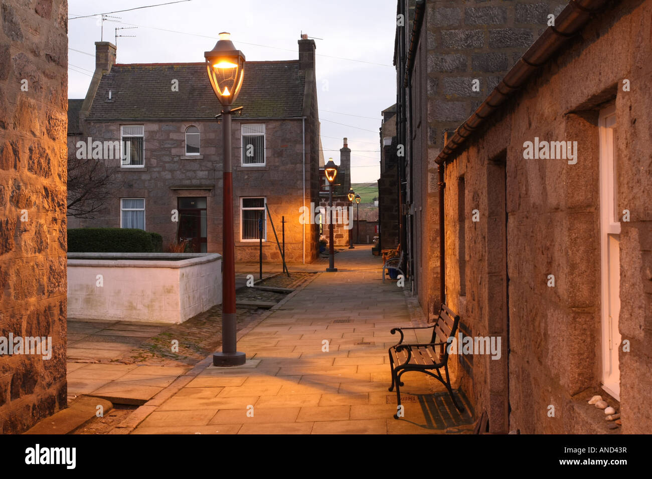 The former fishing village of Footdee, known locally as 'Fittie' which ...