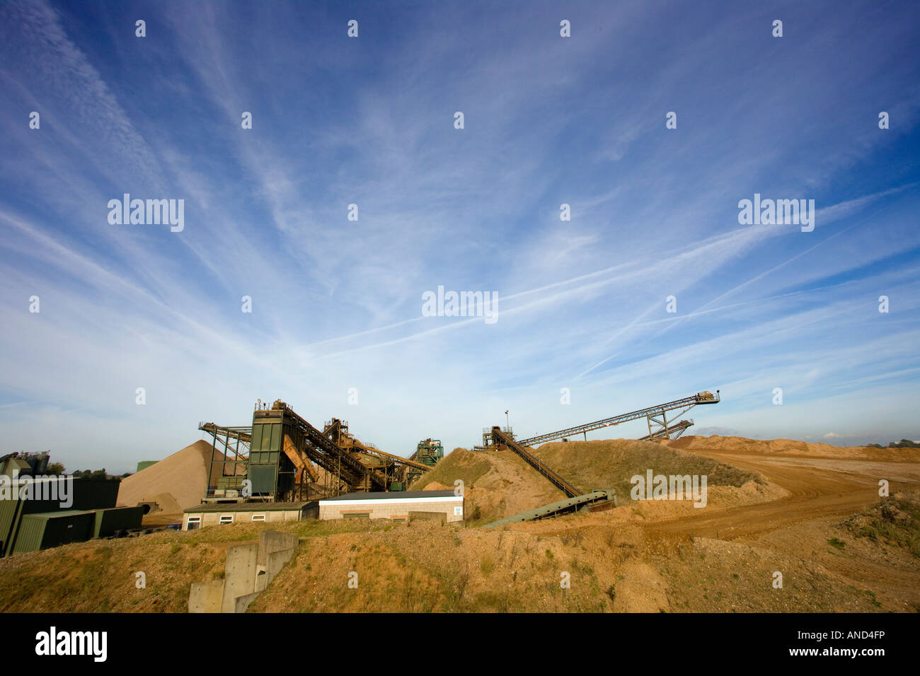 Sand quarry Alrewas, Staffordshire, England Stock Photo - Alamy