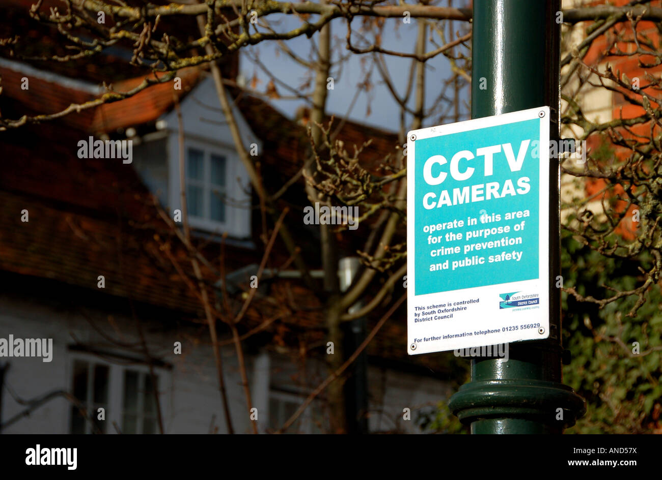 CCTV camera sign, Henley-on-Thames, Oxfordshire Stock Photo - Alamy
