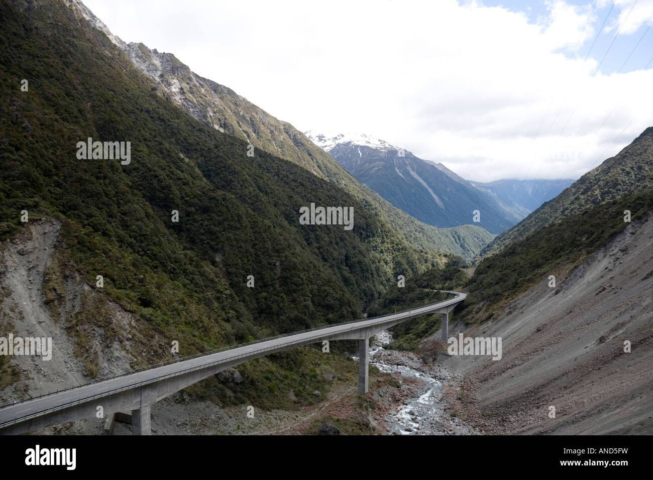 A view of the Otira Viaduct through Arthurs Pass Stock Photo - Alamy