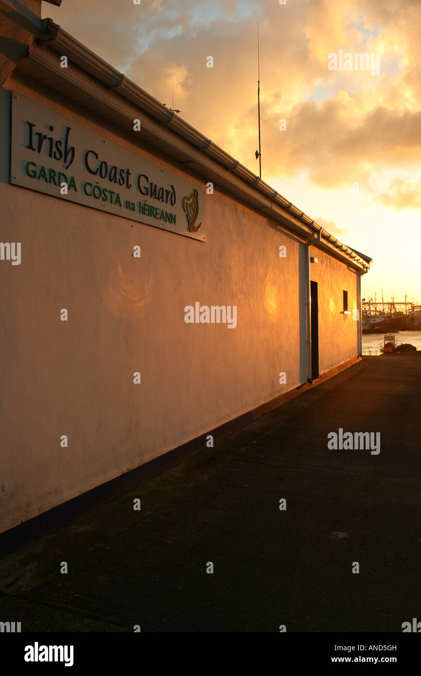 The irish Coast Guard, Sunset, Moville, Lough Foyle, Donegal, Ireland ...
