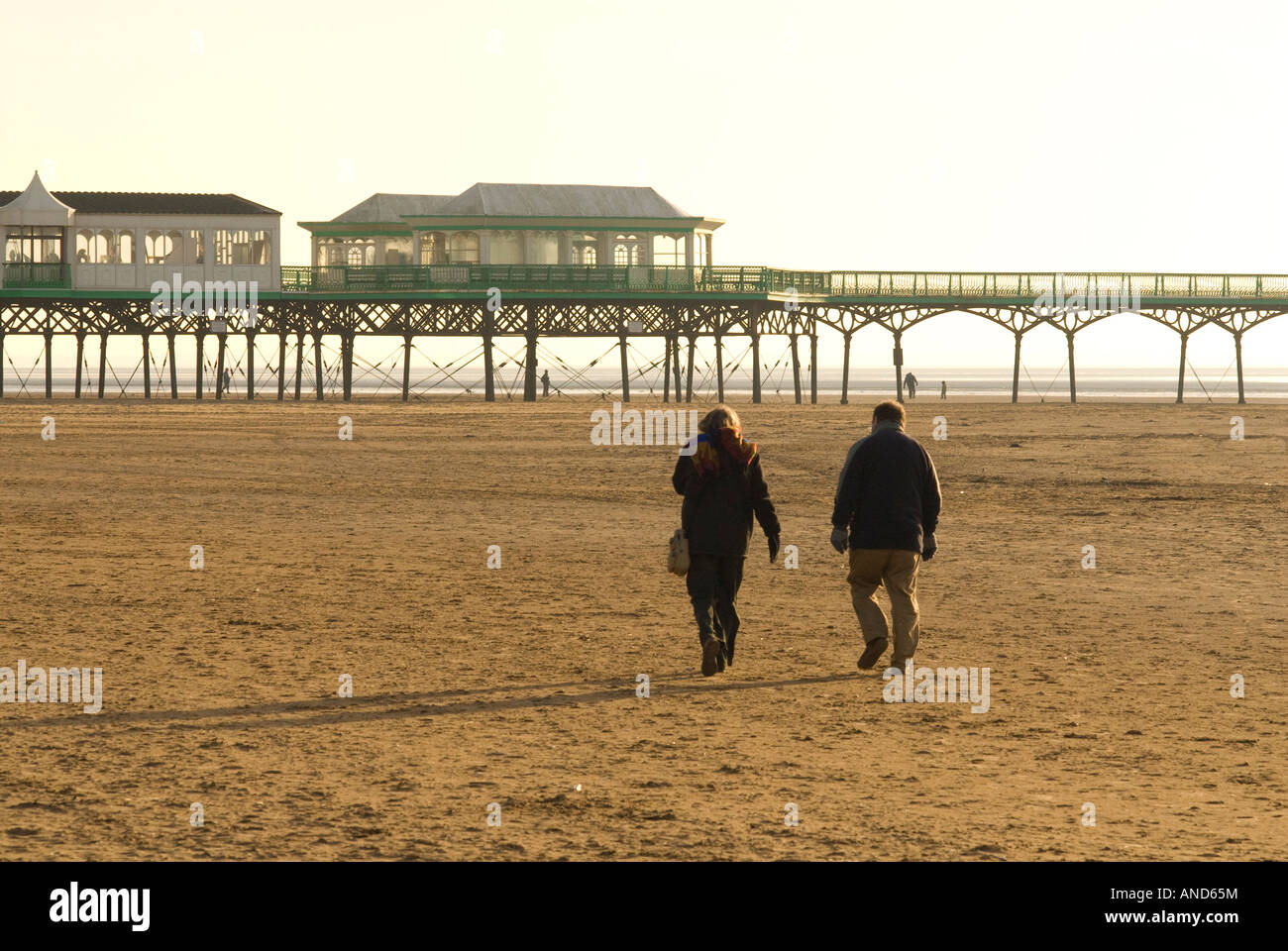 Walking on the Beach, Lytham St Annes Stock Photo - Alamy