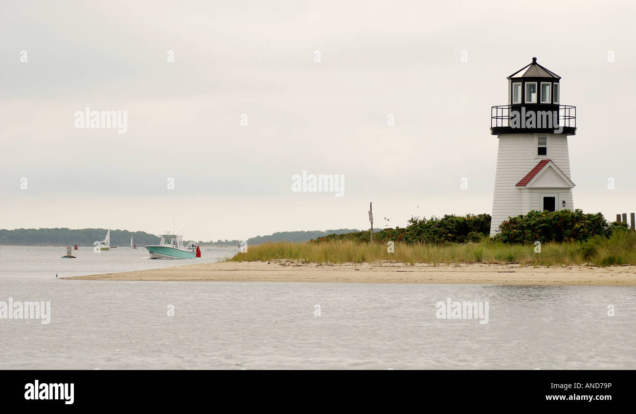 Hyannis Harbour Lighthouse Stock Photo - Alamy