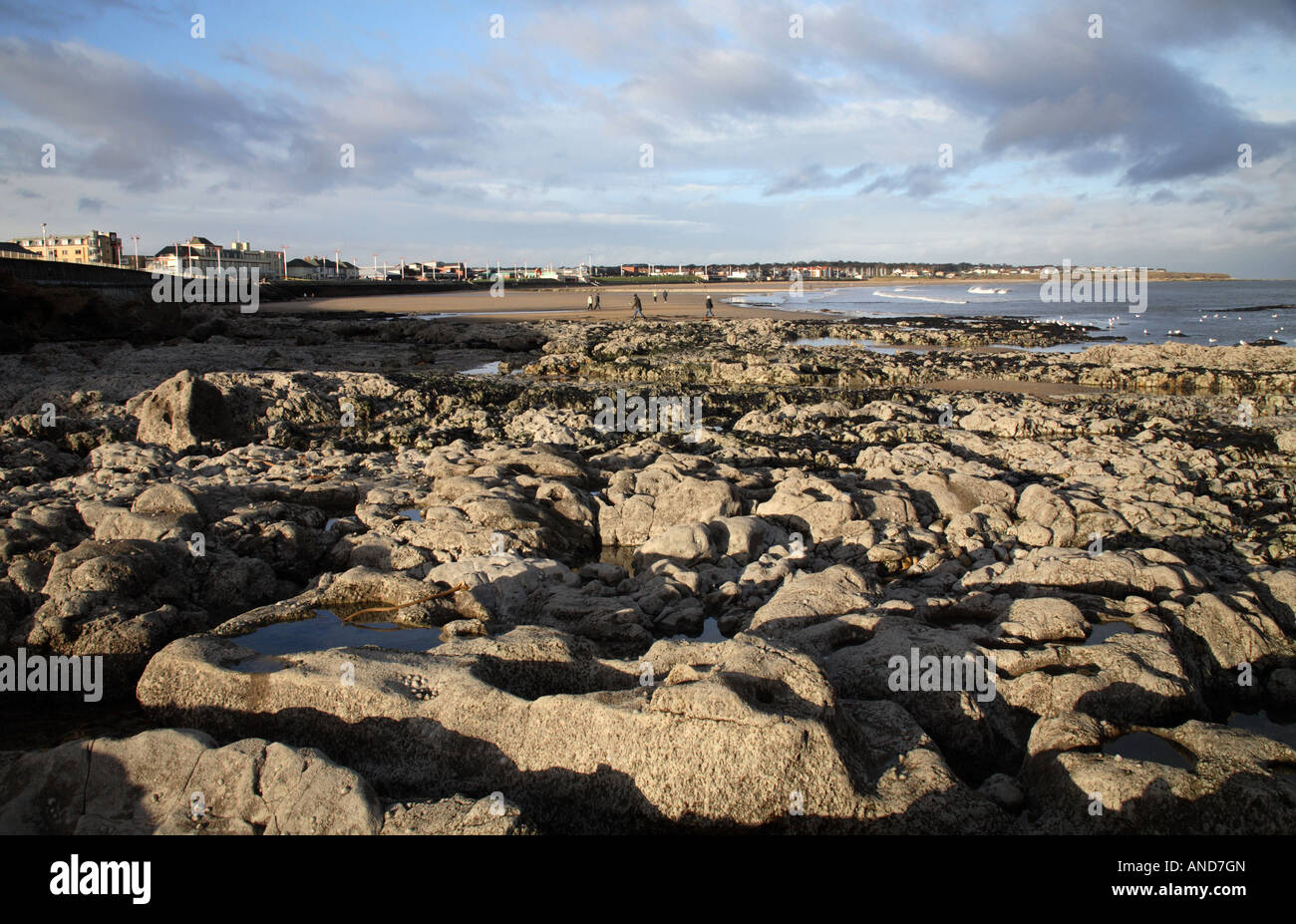 Seaburn lighthouse promenade seaburn sunderland hi-res stock ...