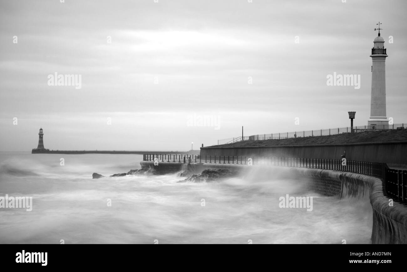Seaburn lighthouse promenade seaburn sunderland hi-res stock ...