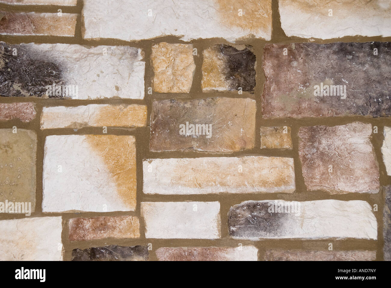 New tile finish work shows the attractive detail of this stone ...