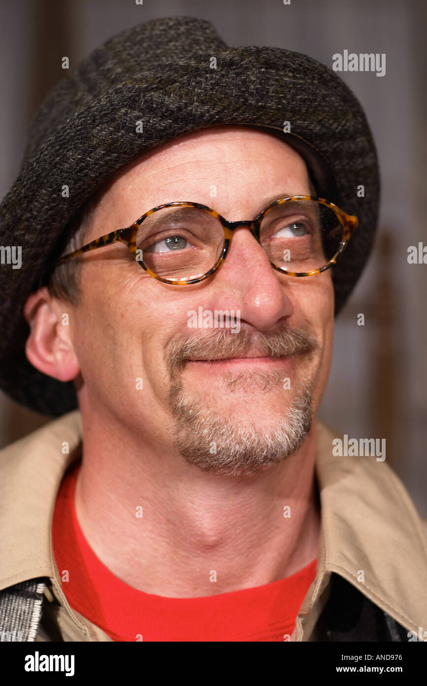 An actor experimenting with facial expressions Stock Photo - Alamy