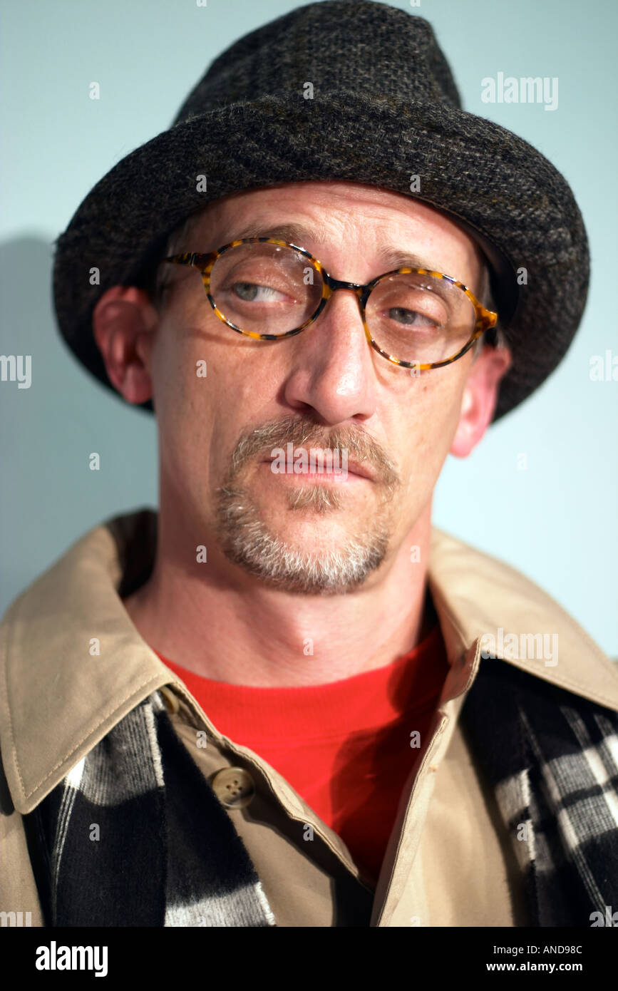 An actor experimenting with facial expressions Stock Photo - Alamy